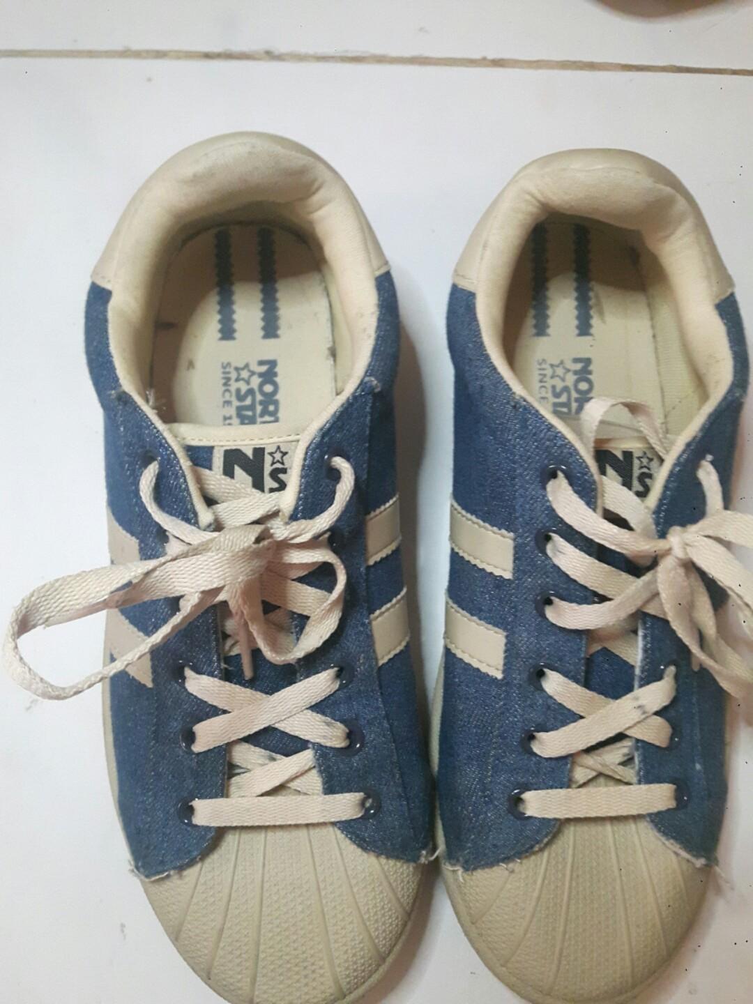 sepatu jeans 40 north star, Fesyen Wanita, Sepatu di Carousell