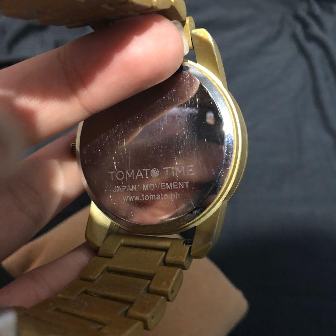 FREE!!!! TOMATO gold watch, Women's Fashion, Watches & Accessories ...