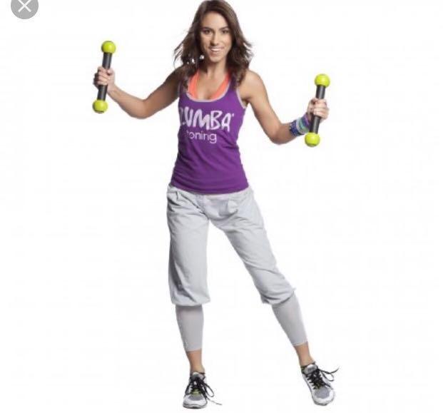 Zumba 1-lb Toning sticks, Sports Equipment, Exercise & Fitness, Toning ...
