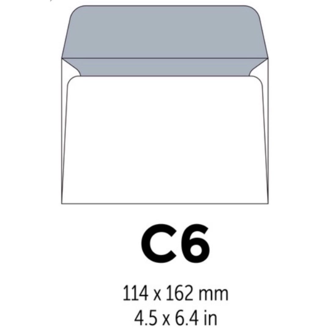 C6 white envelope, Hobbies & Toys, Stationery & Craft, Stationery ...