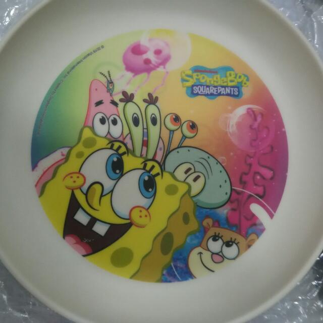 5pcs OF SPONGEBOB SQUAREPANTS PLATES, Babies & Kids, Baby Nursery ...