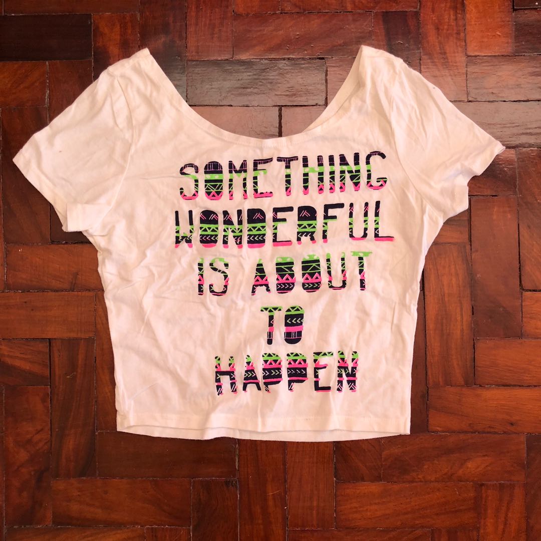 Akita white statement crop top, Women's Fashion, Tops, Others Tops on ...