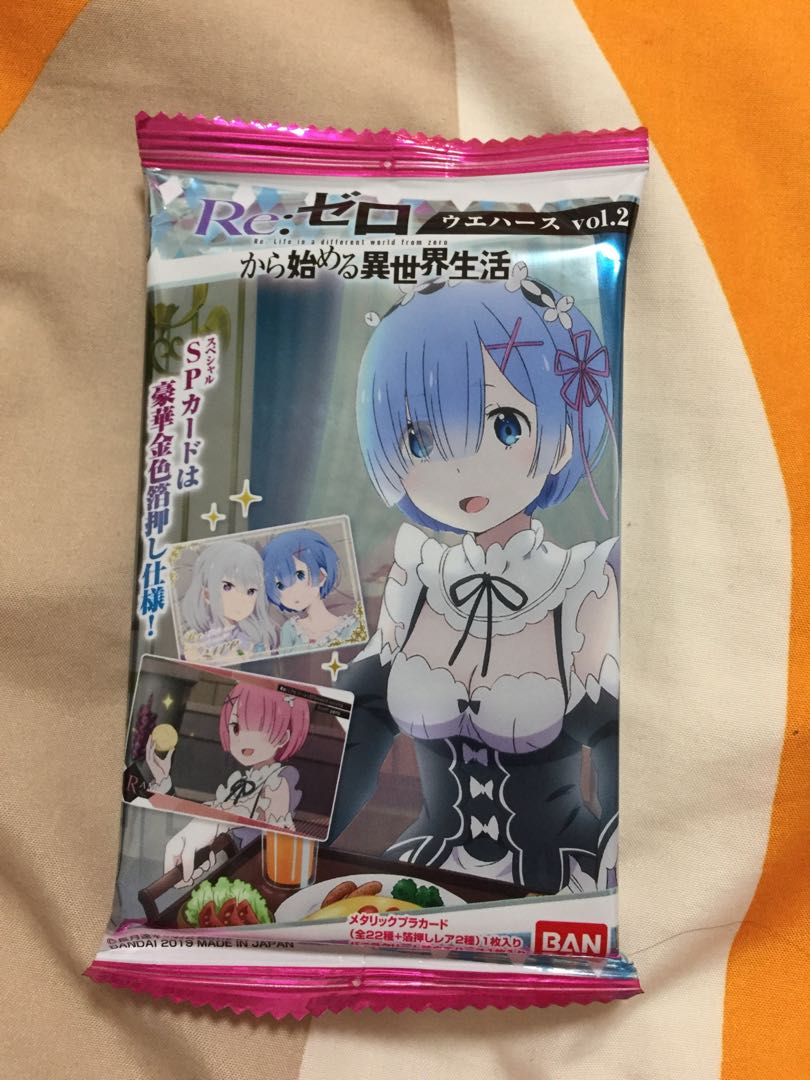 BN Bandai Re Zero Rem Wafer and Card, Hobbies & Toys, Memorabilia ...
