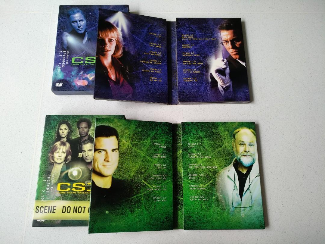 CSI DVD Set Season One Season Two, Hobbies & Toys, Music & Media, CDs ...