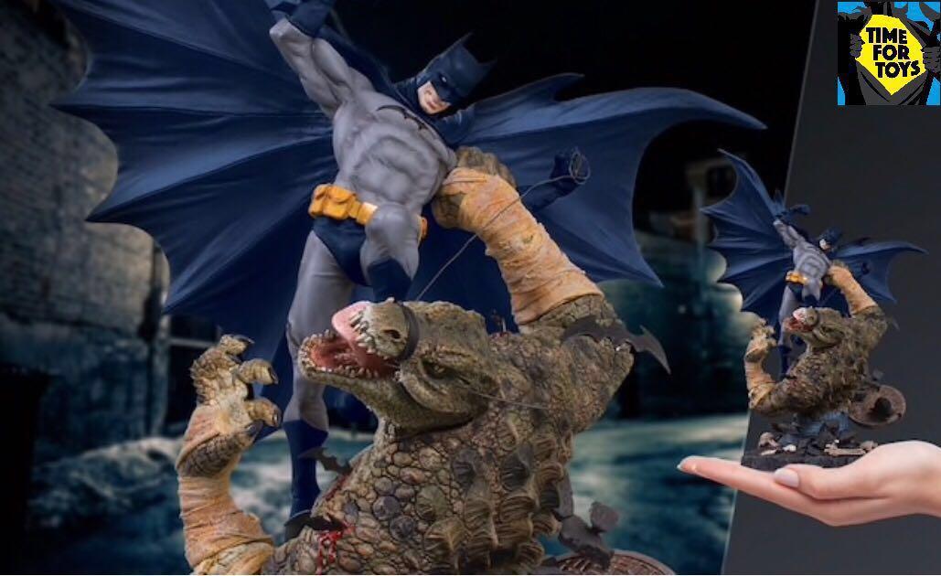 DC Collectibles - Batman vs Killer Croc Mini Battle Statue, Hobbies ...