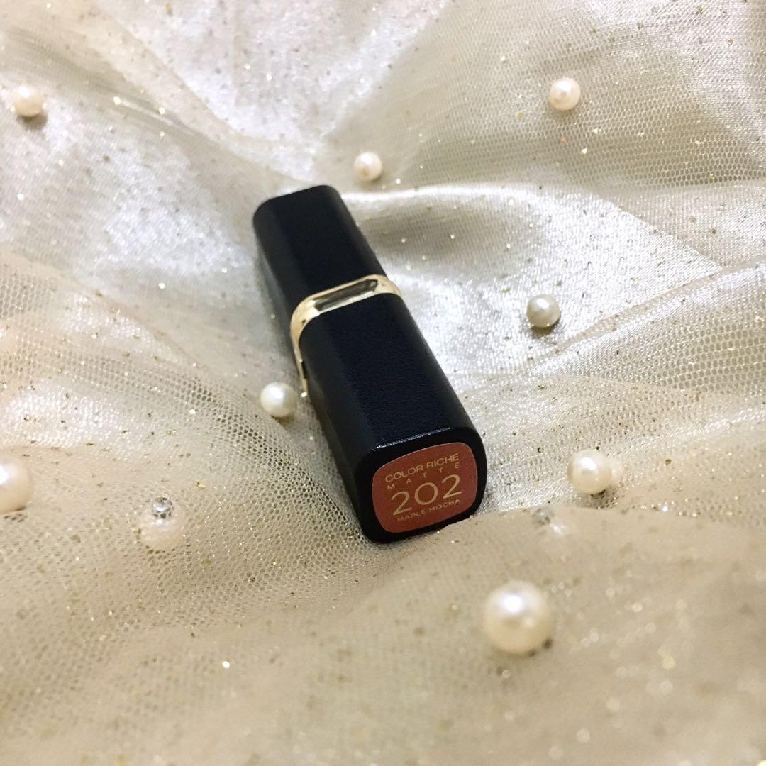 Loreal Color Riche Matte Lipstick - 202 Maple Mocha, Kesehatan ...