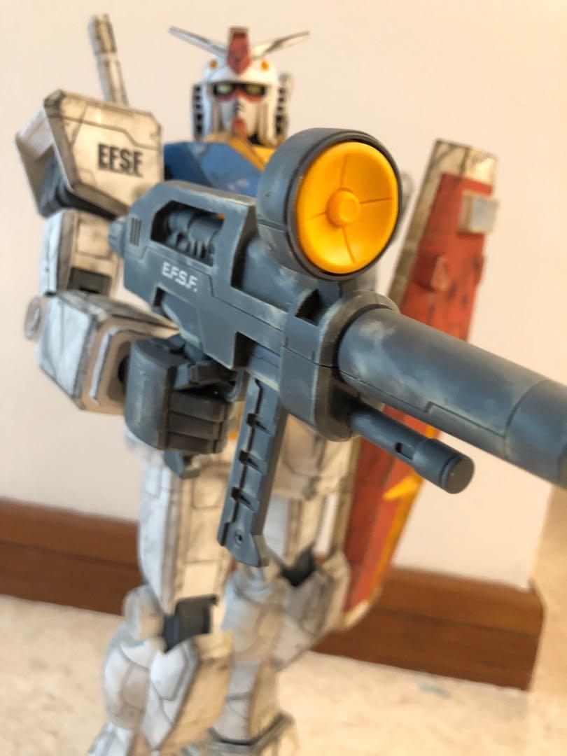 Mega Gundam RX78 custom painted battle damaged, Hobbies & Toys, Toys ...