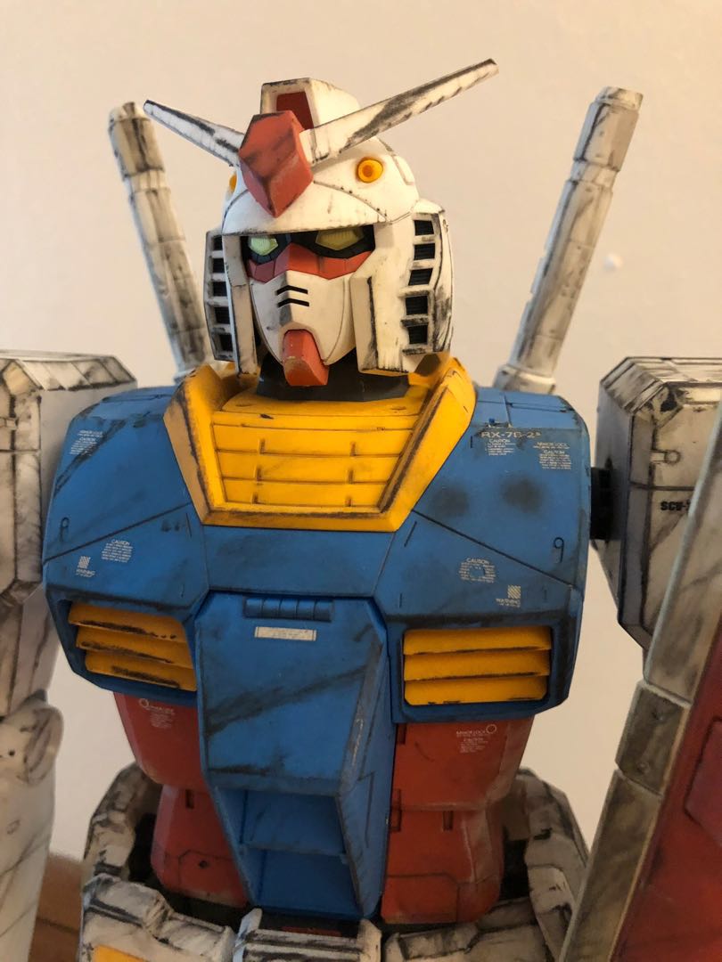 Mega Gundam RX78 custom painted battle damaged, Hobbies & Toys, Toys ...