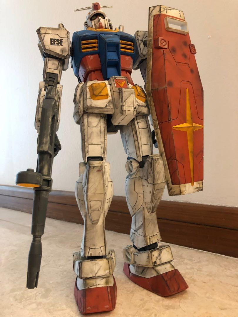 Mega Gundam RX78 custom painted battle damaged, Hobbies & Toys, Toys ...