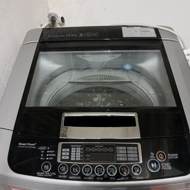 Mesin Basuh LG 10kg (Rosak), TV & Home Appliances, Washing Machines and ...