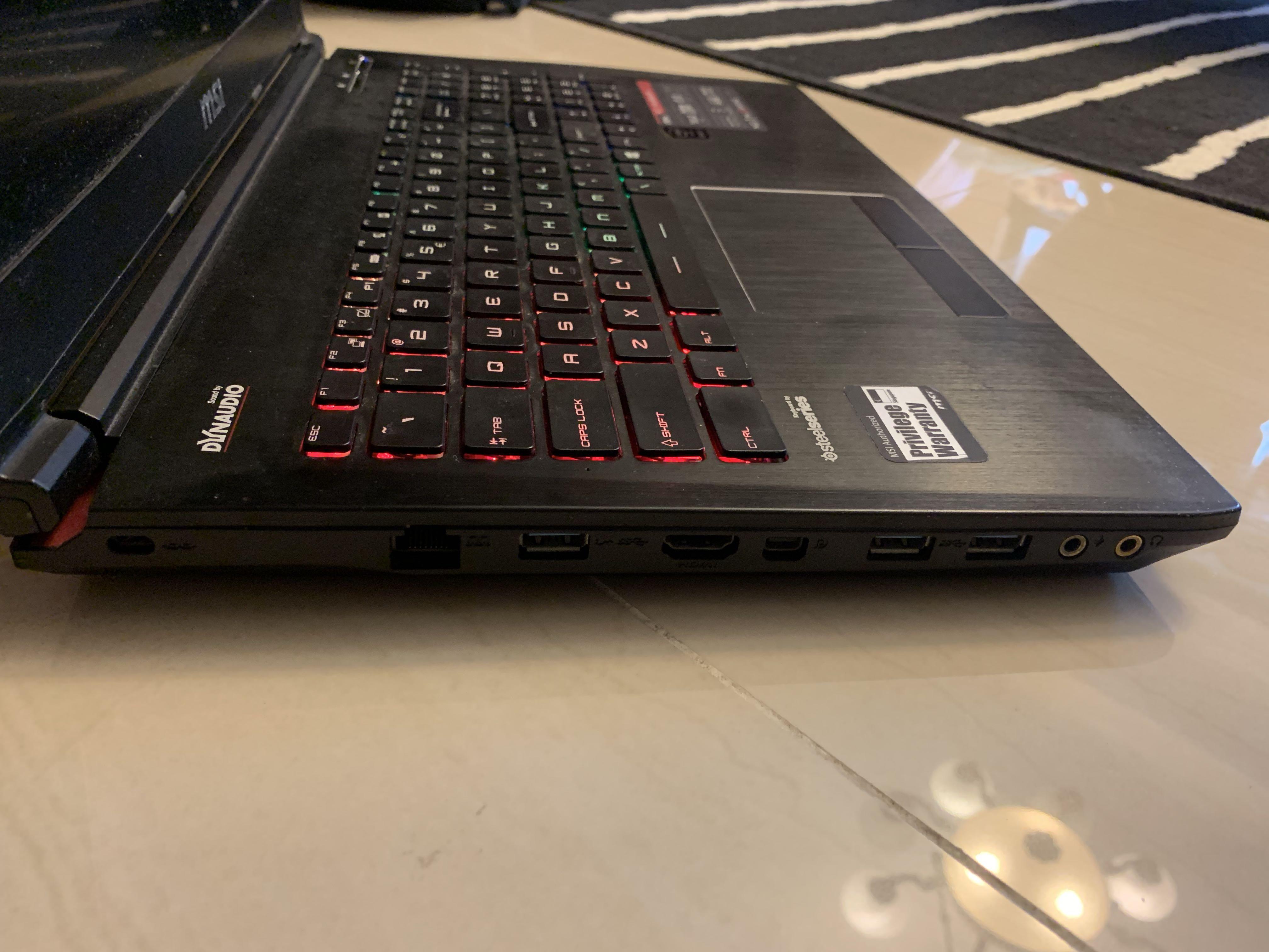 MSI GE62 Gaming Laptop, Electronics, Computers, Laptops on Carousell