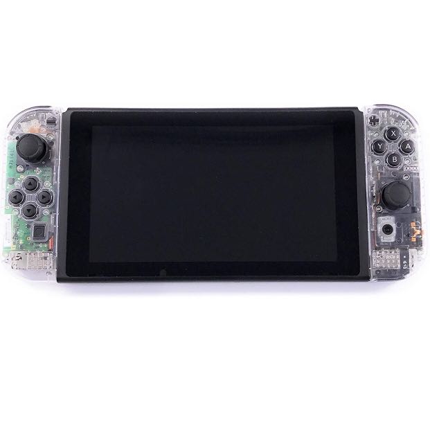 Nintendo Switch Clear + Pro controller, Video Gaming, Video Game ...