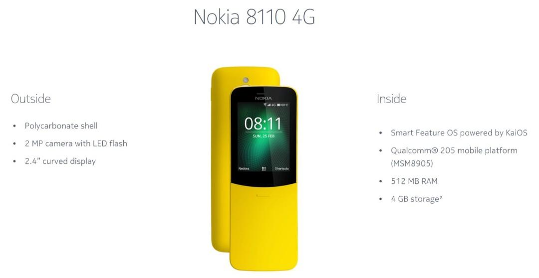 Nokia Phone 8110 4G Yellow, Mobile Phones & Gadgets, Mobile & Gadget ...