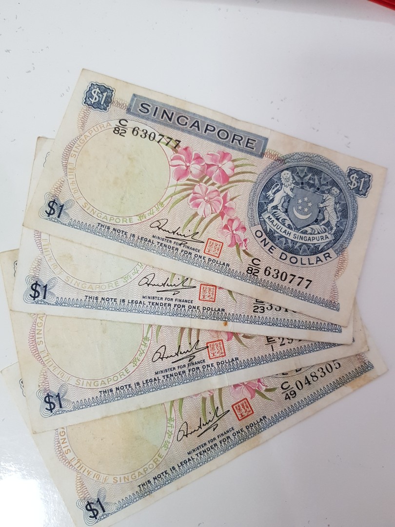 Orchid 1 dollar old note, Hobbies & Toys, Memorabilia & Collectibles ...