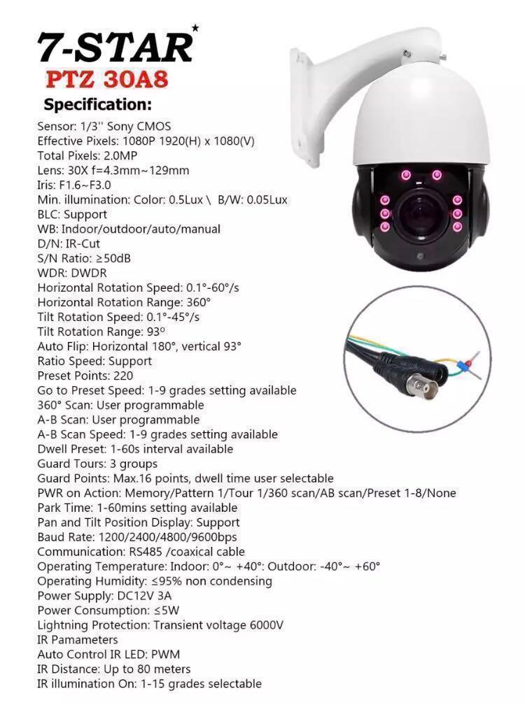 2MP x36 PTZ CCTV - Full-HD SONY 1080P 2 Megapixels 36X Pan Tilt Optical ...