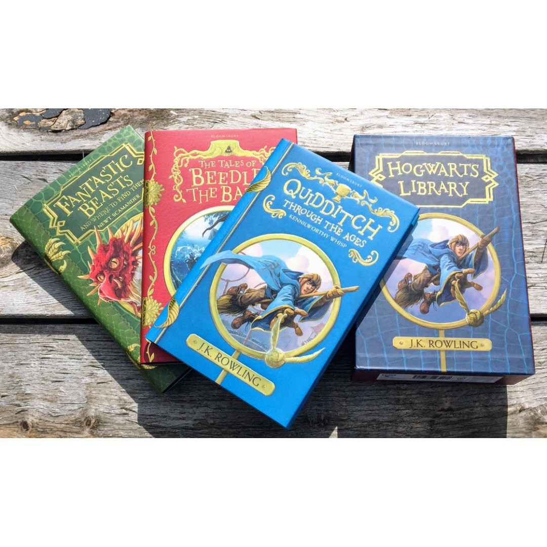The Hogwarts Library Collection 3 Books Box Set (with 6 New Beasts ...