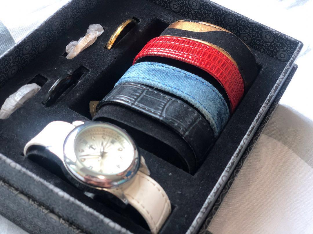 Tomato Time Watch Interchangable Rings and Straps, Women's Fashion ...