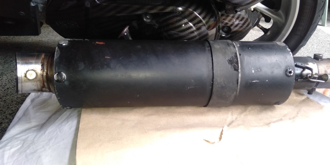 XRM custom Open pipe with silencer halos tunog stock pure stainless ...