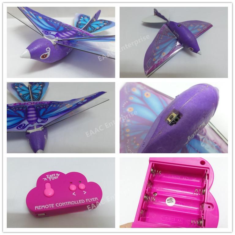 2CH 2.4G RC Flyer Colourful Butterfly Bird Real Wing Movement, Hobbies ...