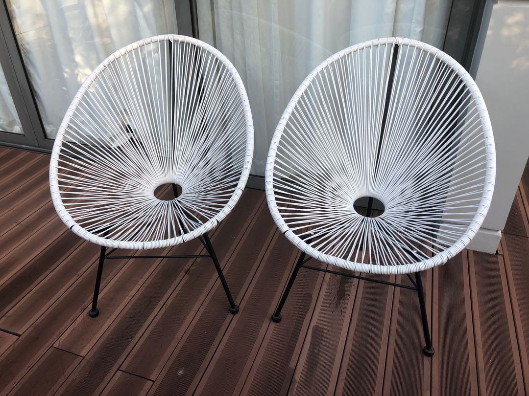 4 string chairs, Furniture & Home Living, Furniture, Chairs on Carousell