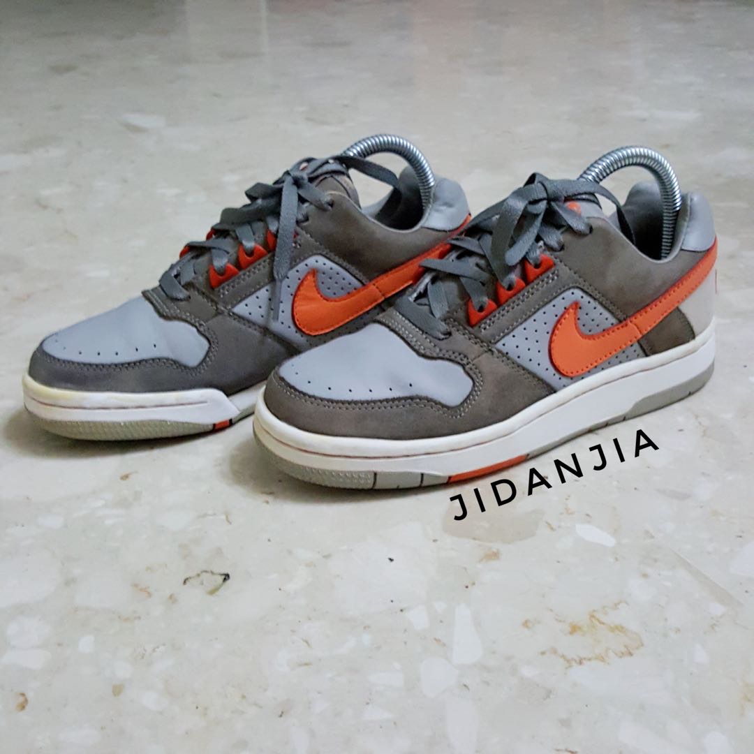 Authentic Nike Delta Force Low Orange Grey Sneakers, Men's Fashion ...