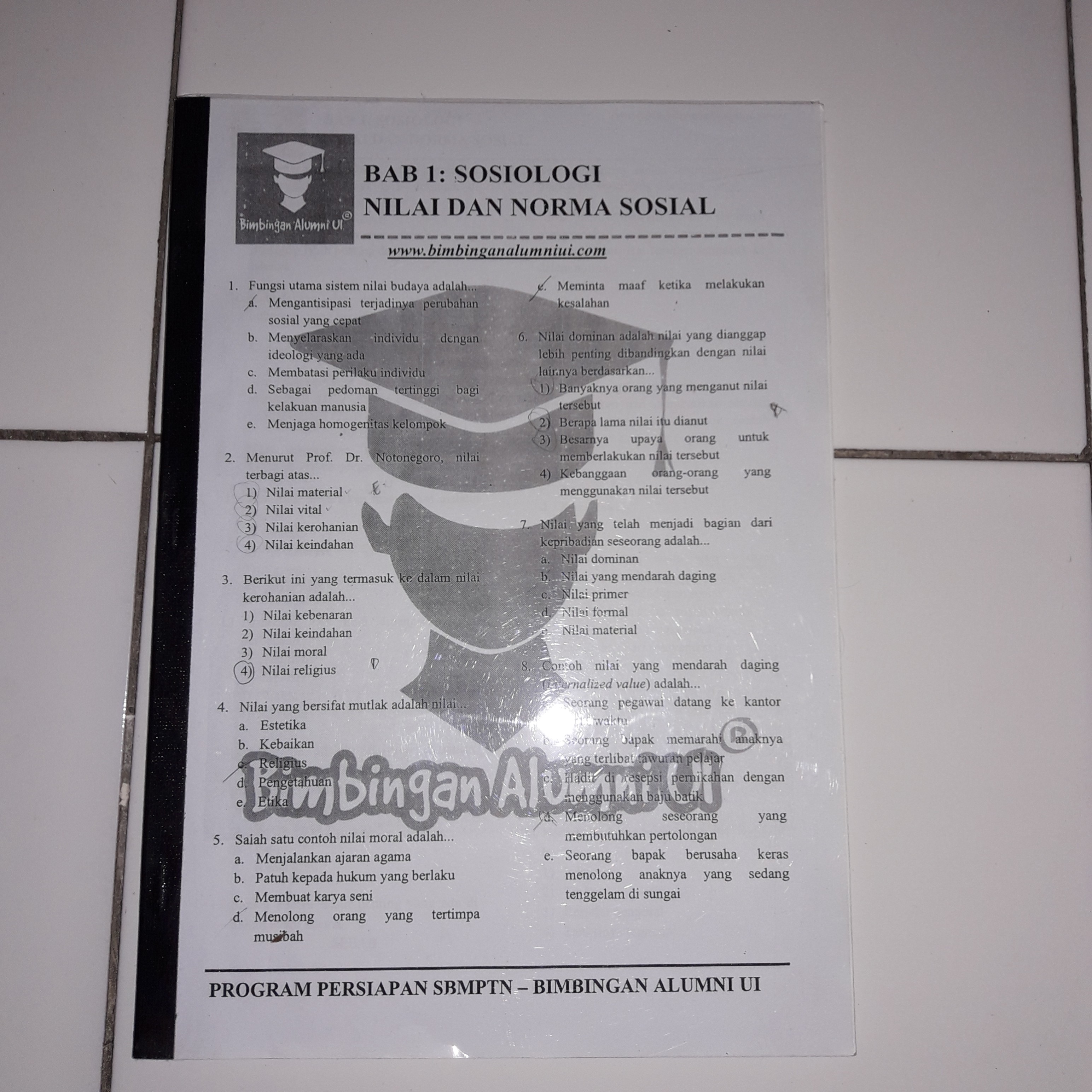 Buku sbmptn simak ui sosiologi, Buku & Alat Tulis, Buku di Carousell Buku sbmptn simak ui sosiologi, Buku & Alat Tulis, Buku di Carousell
