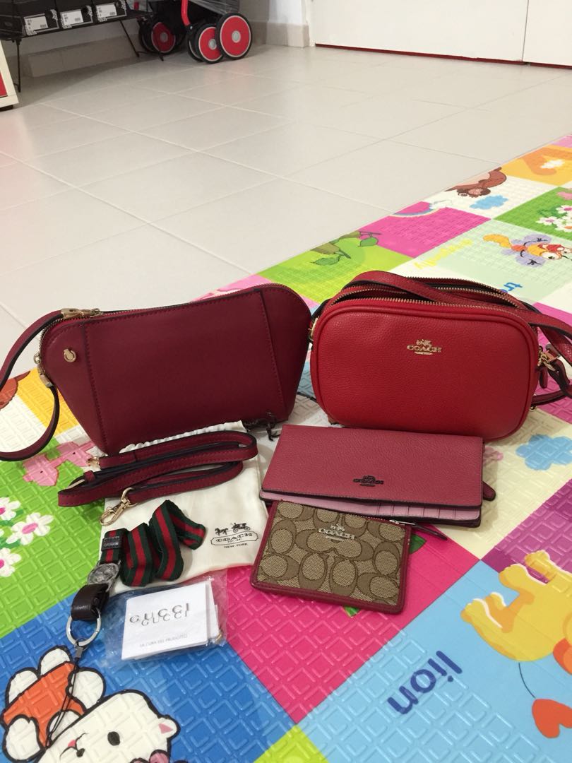 coach/gucci, Women's Fashion, Bags & Wallets, Cross-body Bags on Carousell