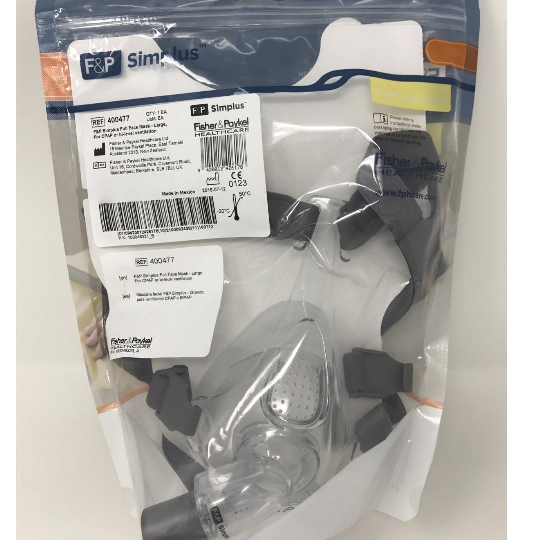 Fisher & Paykel SIMPLUS Full Face CPAP Mask | (Available in Small ...