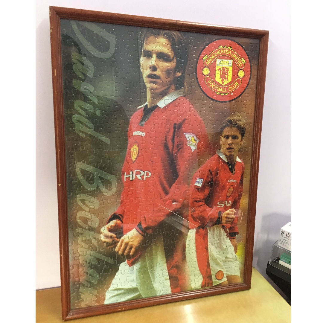 David Beckham Manchester United glass frame original poster Art ...