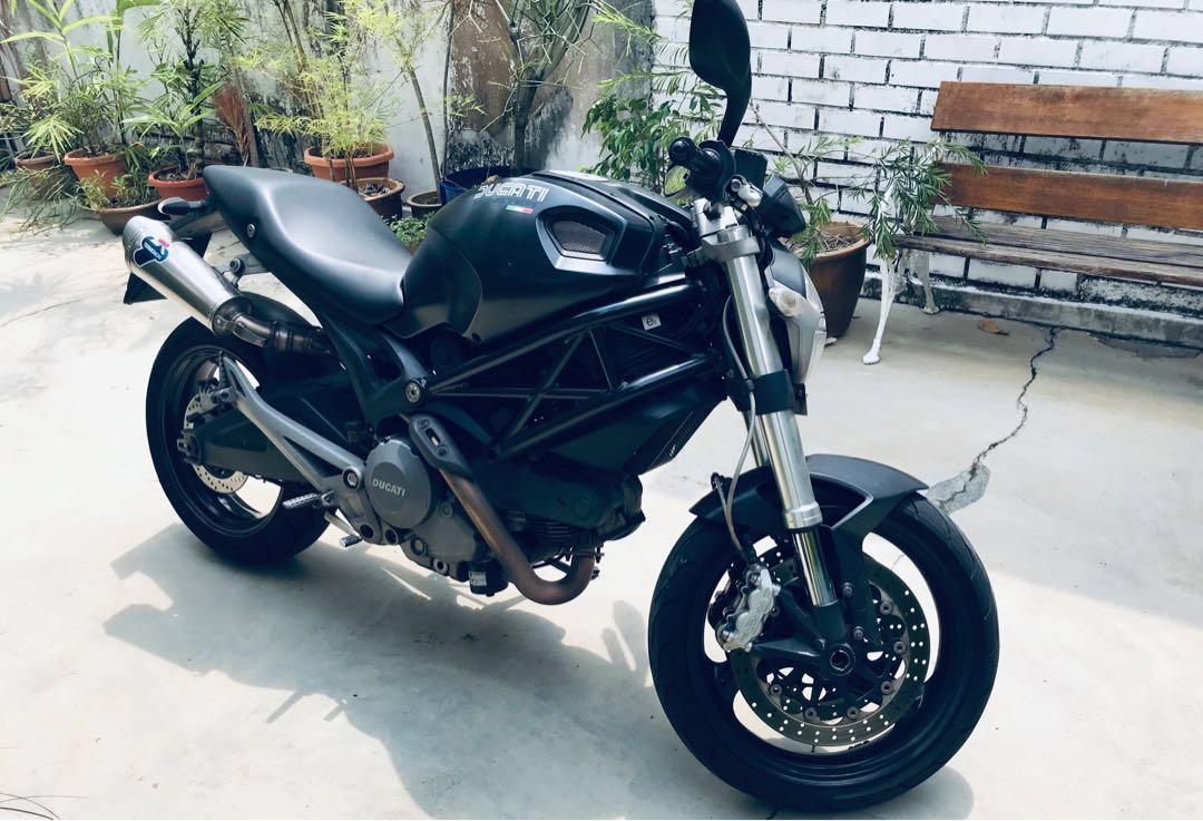 Ducati Monster 696 Rare Matte Black with legal Termi pipes, Motorcycles ...