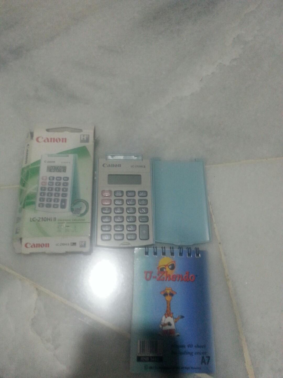 Electronic calculator & Note Book, Hobbies & Toys, Books & Magazines ...