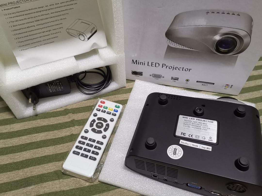 Excelvan Mini LED Projector, TV & Home Appliances, TV & Entertainment ...
