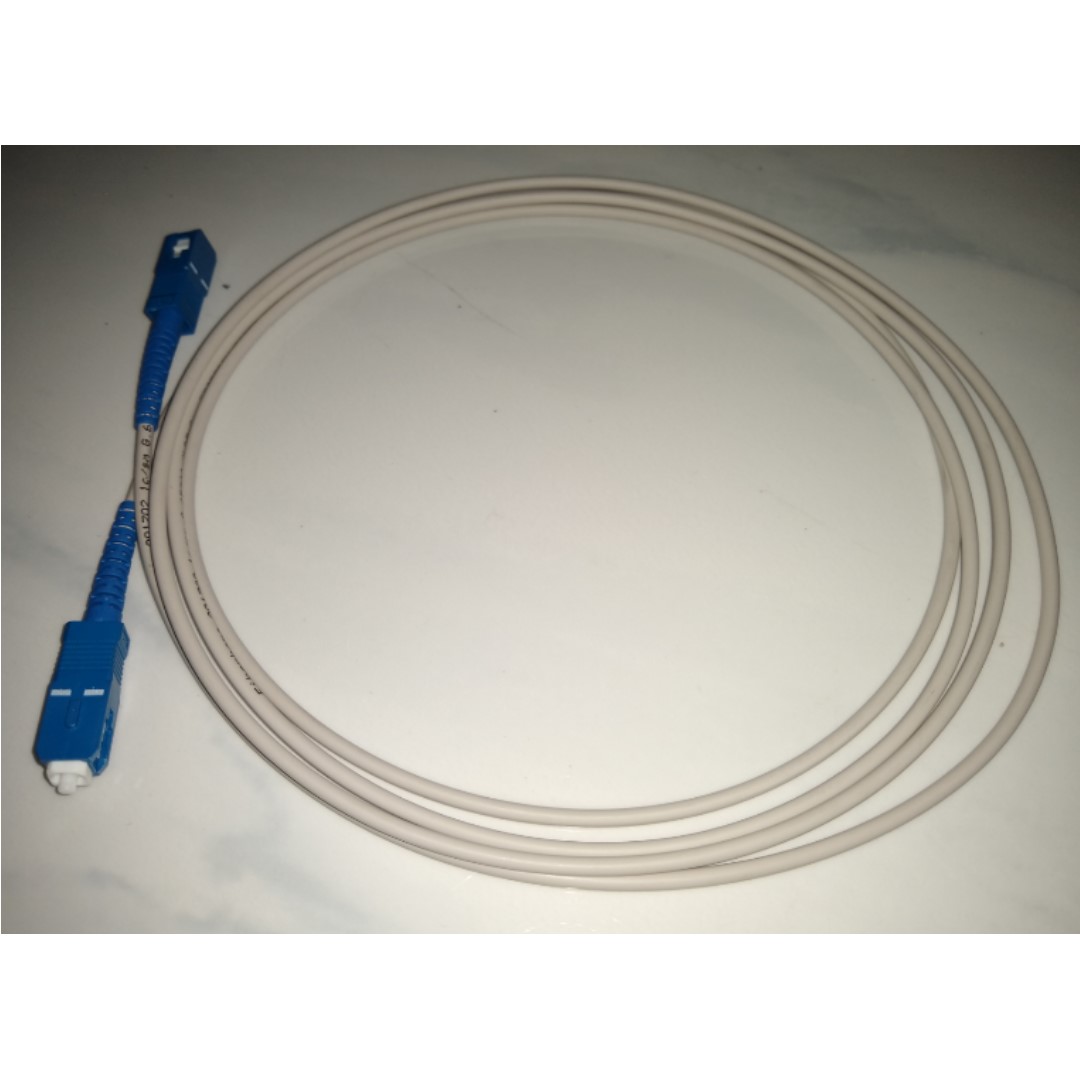 Fiber Optic Patch Cable Cord 2M SC-SC Single Mode PLDT Globe Optical ...