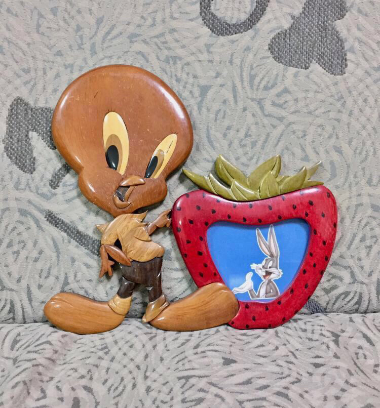 Vintage Branded Warner Bros Tweety Bird Picture Frame Photo Frame ...