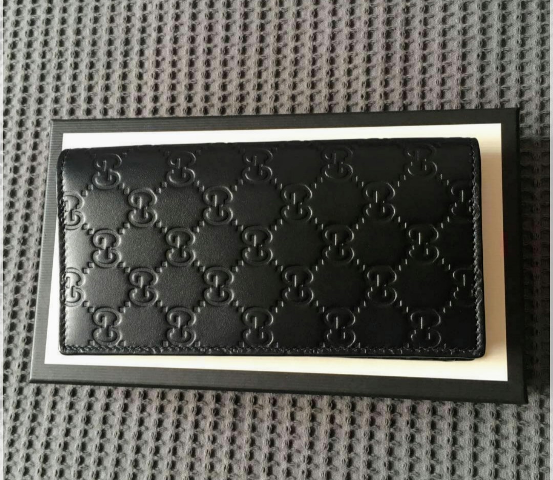 Gucci Signature Long Wallet with receipt, Luxury, Bags & Wallets on ...