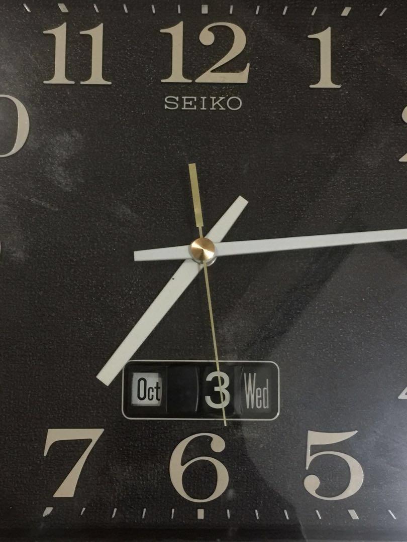 Jam dinding Seiko Original 37 x 29 x 8 cm, vintage mesin Japan, Antik ...
