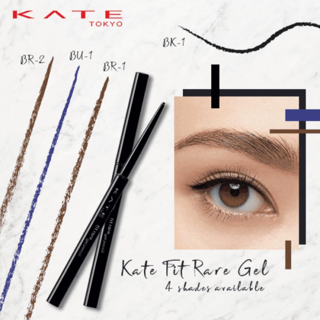 KATE TOKYO Tokyo Fit Rare Gel Eyeliner Pencil BR-2, Beauty & Personal ...