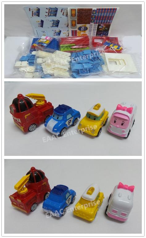 Large Robocar Policar Poli Building City Set / Blocks / Bricks -117pcs ...
