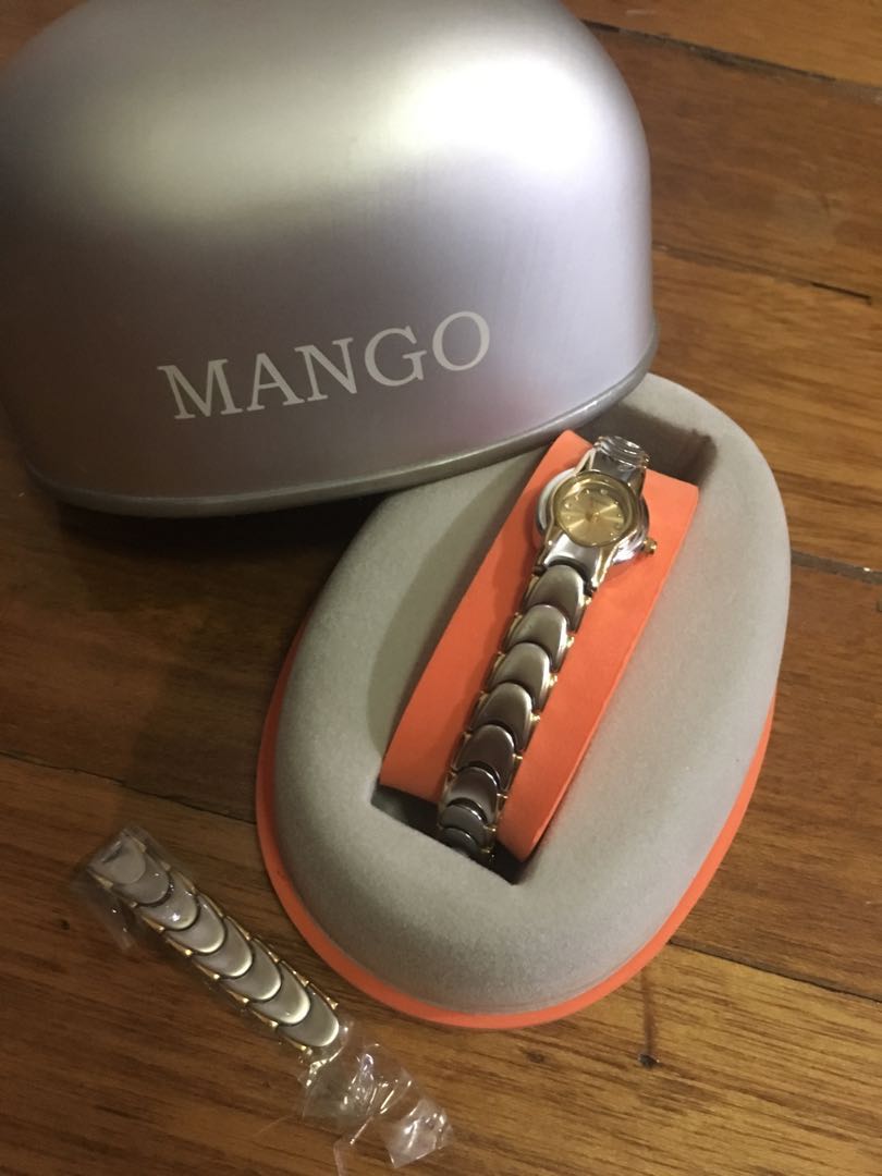 Mango two-tone watch, Women's Fashion, Watches & Accessories, Watches ...