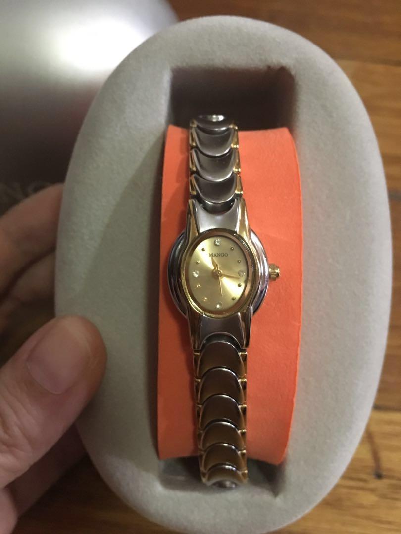 Mango two-tone watch, Women's Fashion, Watches & Accessories, Watches ...