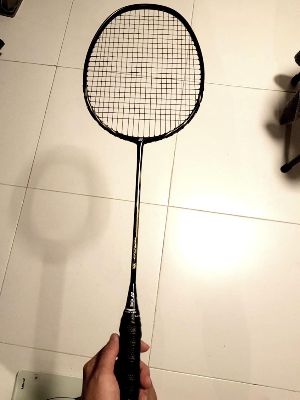 NANORAY 9000 LD ( lin dan ) yonex badminton racket, Sports Equipment ...