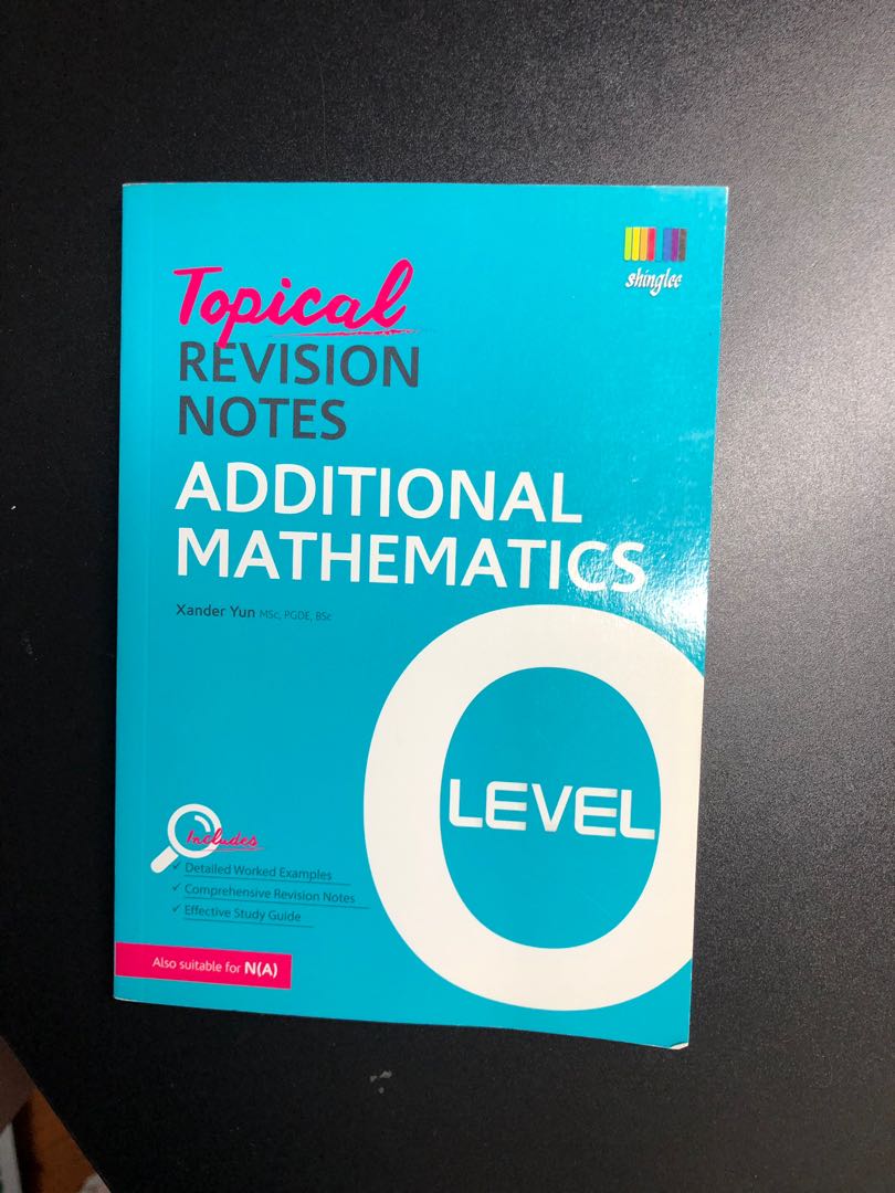 O Level A Maths Topical Revision Notes, Hobbies & Toys, Books ...