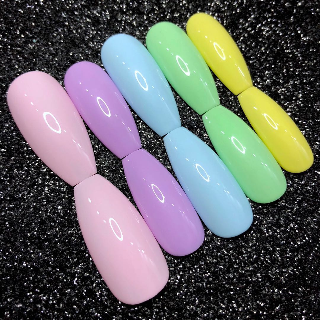 PASTEL COLLECTION PRESS ON NAILS (fake / acrylic nails), Beauty ...