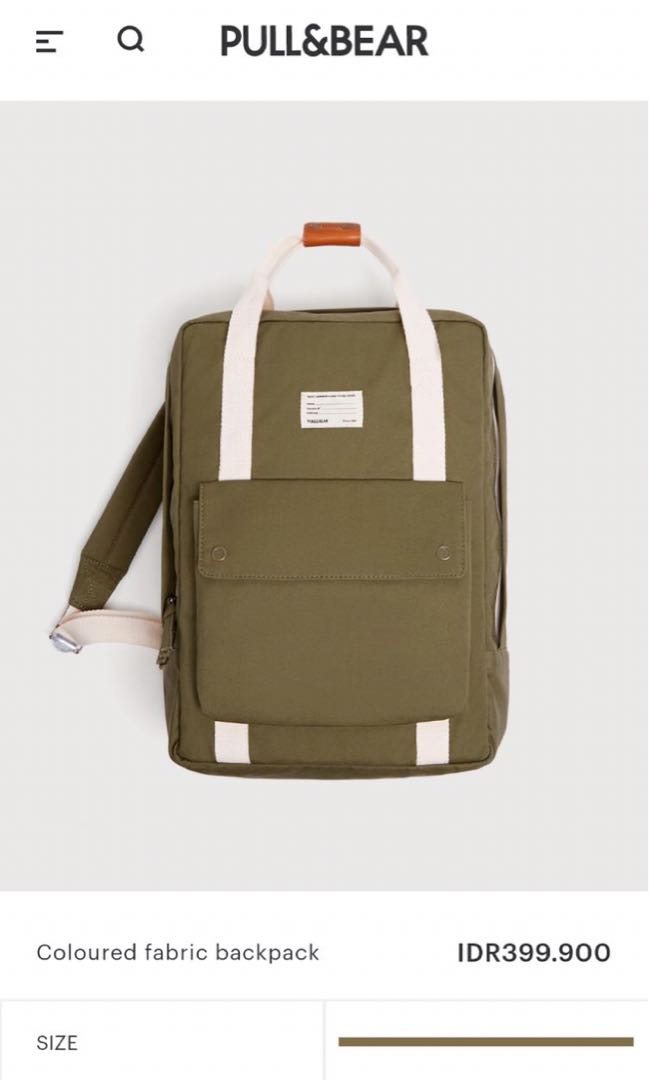 Pull&Bear Backpack, Barang Mewah, Tas & Dompet di Carousell