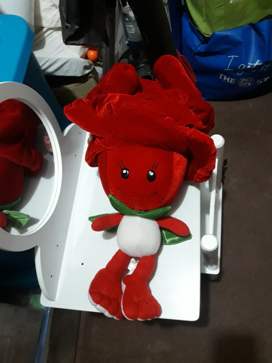 Red Rose Stuffed Toy, Hobbies & Toys, Toys & Games on Carousell