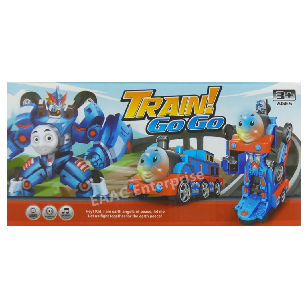 Thomas & Friends Train Transformer Robot Bump & Go Car Train sound ...