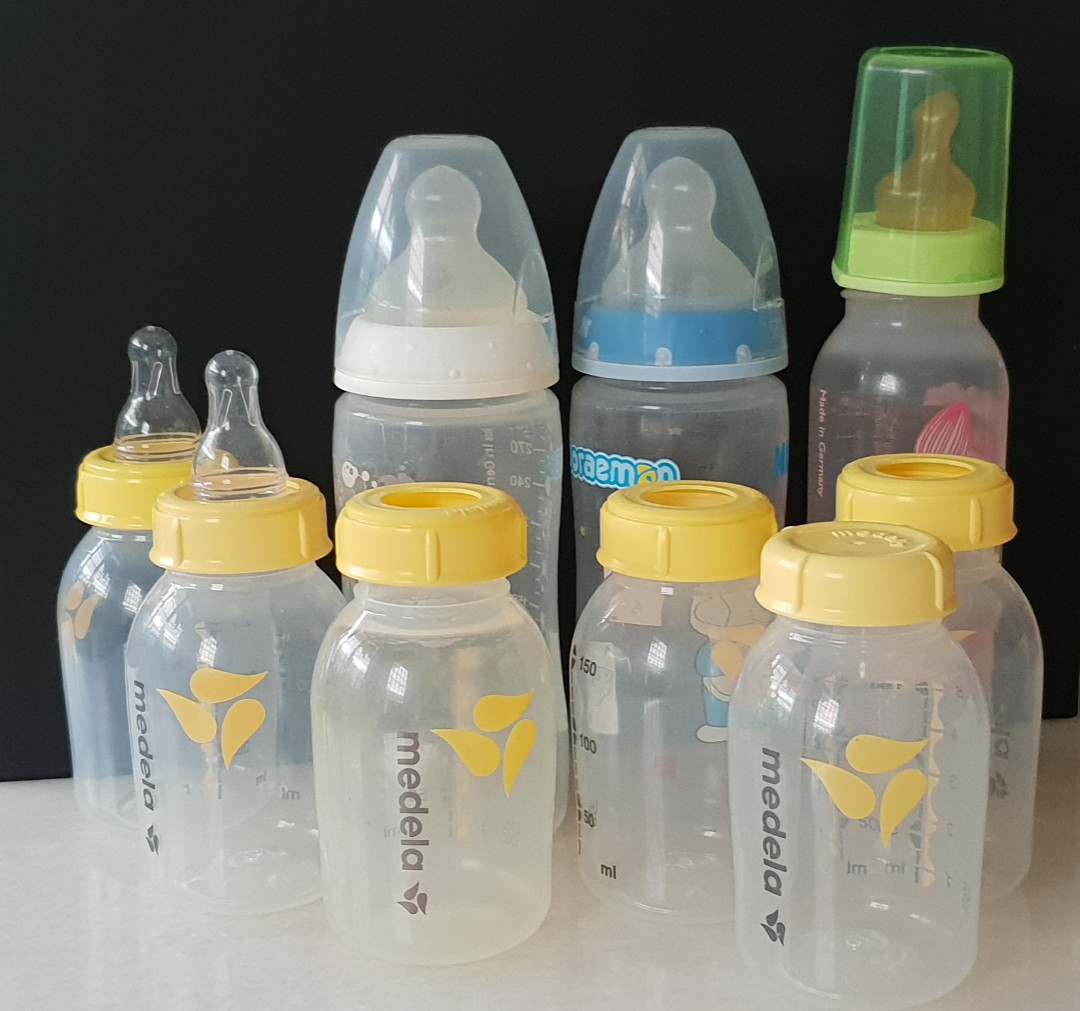 Used milk bottles, Babies & Kids, Nursing & Feeding, Breastfeeding ...