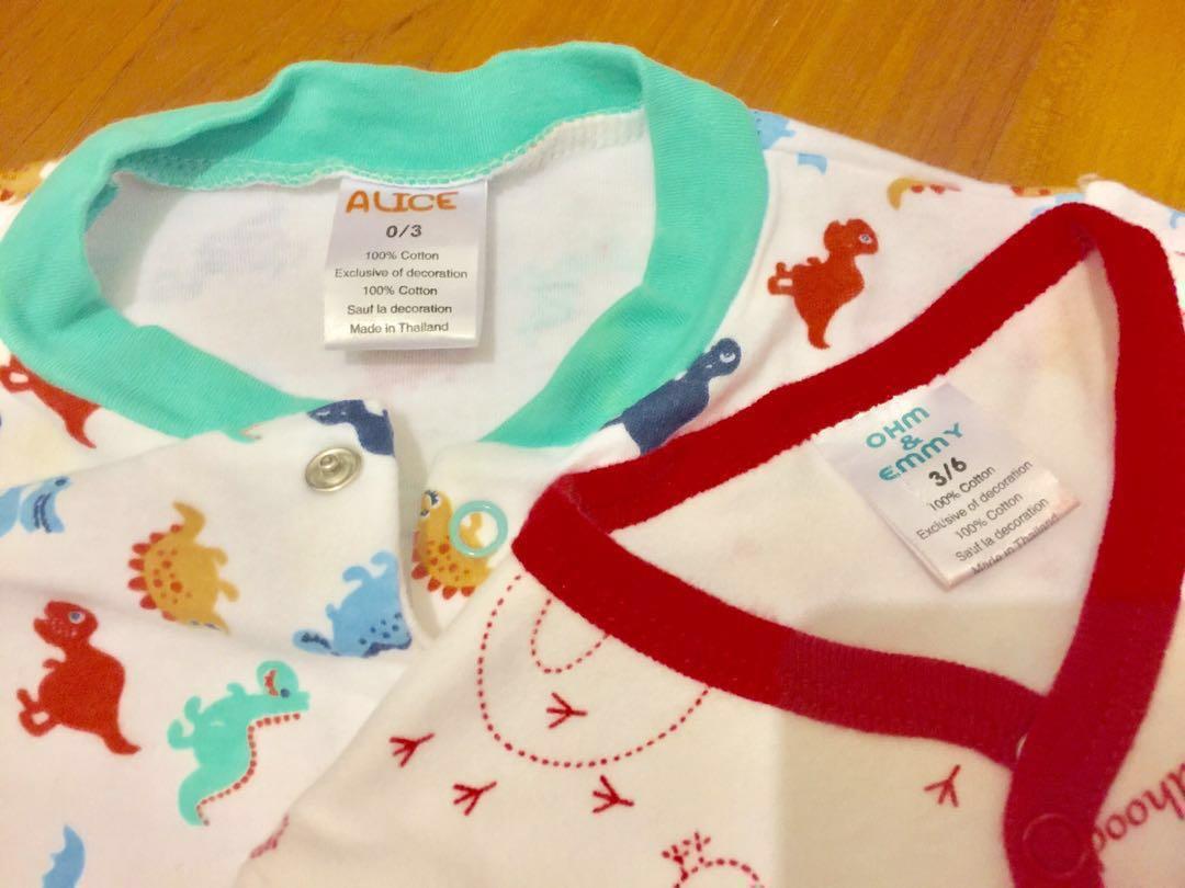 2 sets Baby full body suits (0-9 months) WITH CAP for the red suit in ...