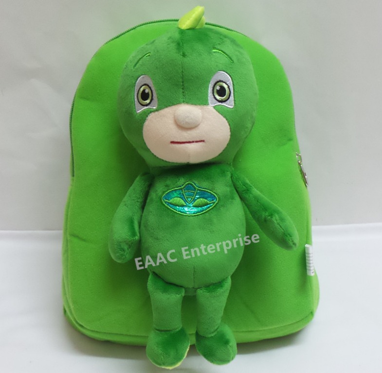 3D Cute PJ Masks Green Gekko Backpack Kindergarten School Bag, Babies ...
