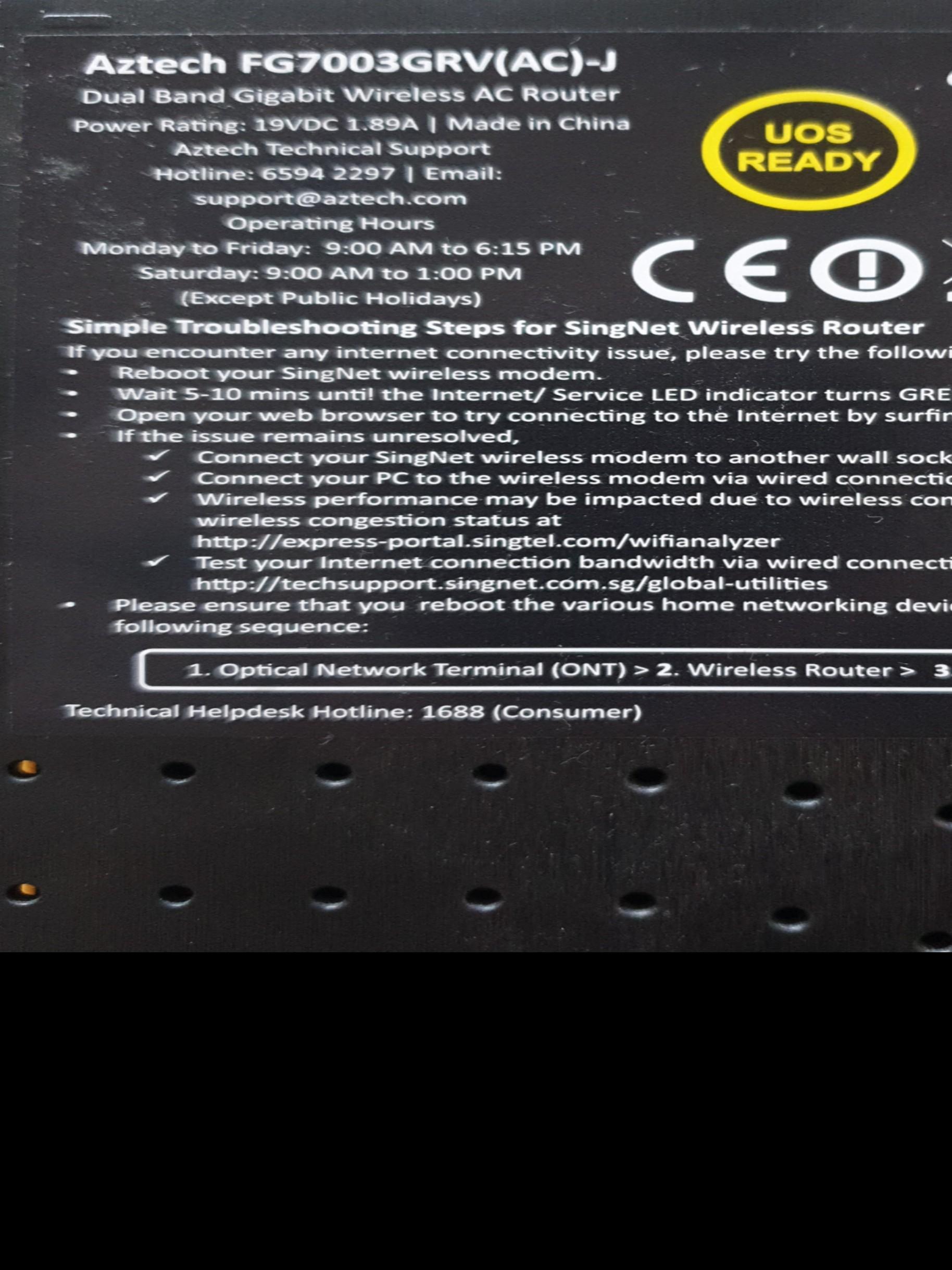 AC Dual Band Router Aztech, Electronics, Others on Carousell